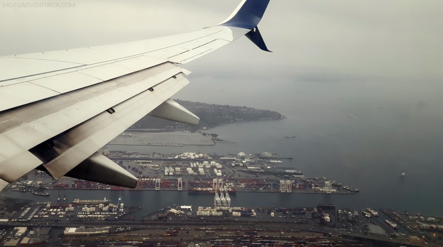 Flying over Seattle MotoADVR | Moto Adventurer